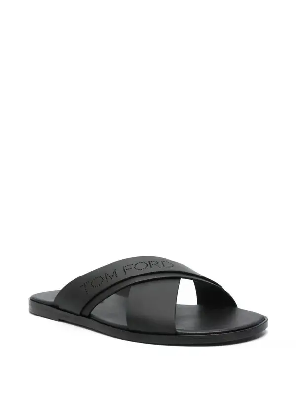 TOM FORD Logo-perforated Slides