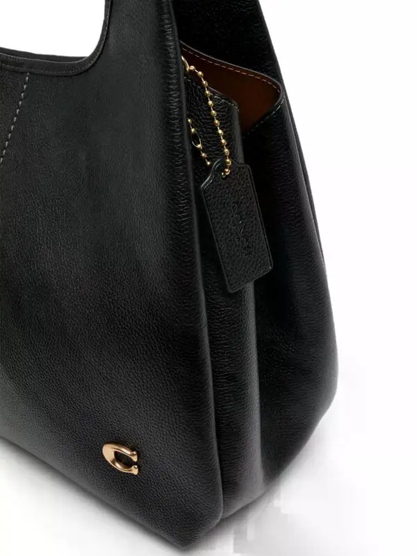 COACH Lana Pebbled-leather Tote Bag - Black