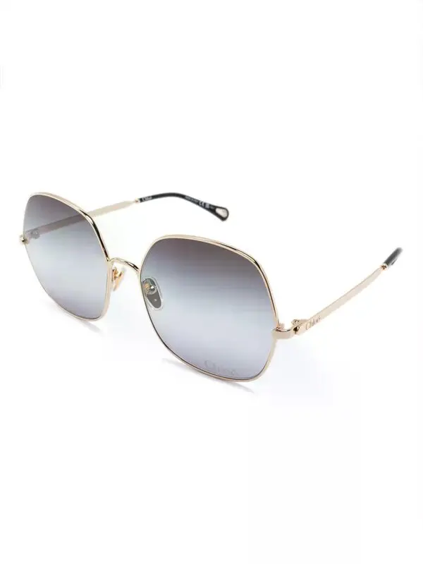 Chloé Oversized Sunglasses - Gold