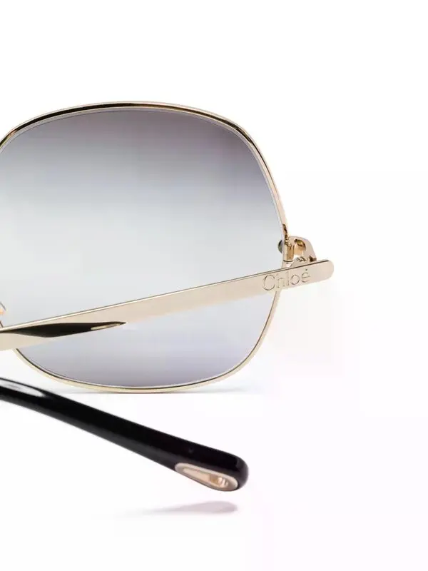 Chloé Oversized Sunglasses - Gold