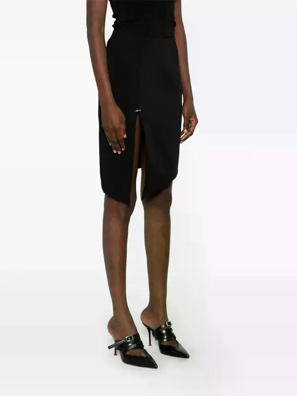 MUGLER Pierced Midi Skirt
