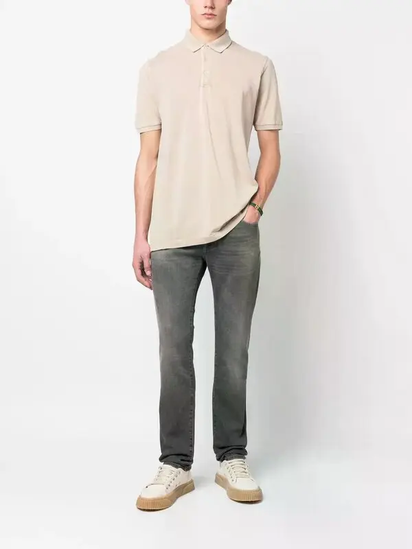 Fedeli Short-sleeve Polo Shirt - Neutrals