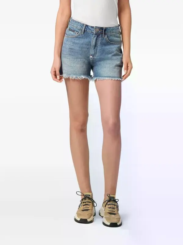 Philipp Plein Logo-embroidered Denim Shorts
