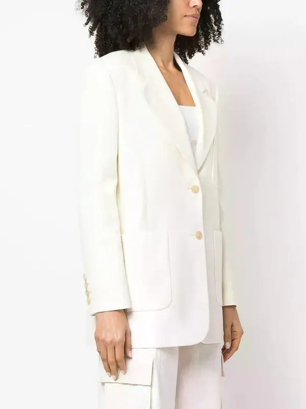 Palm Angels Knitted Tape-detail Blazer