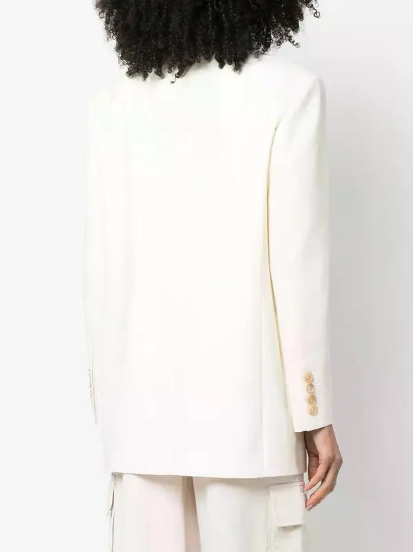 Palm Angels Knitted Tape-detail Blazer