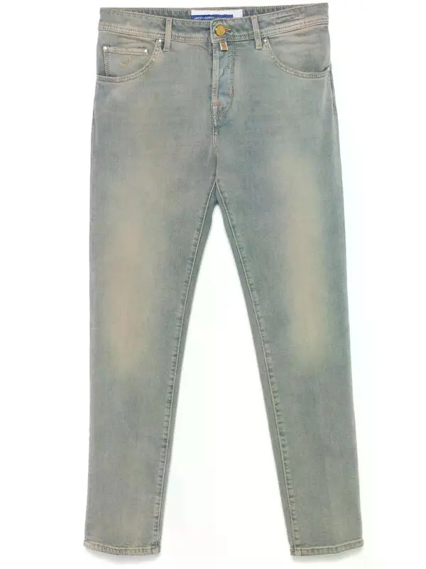 Jacob Cohen Scott Slim-cut Cropped Jeans - Blue