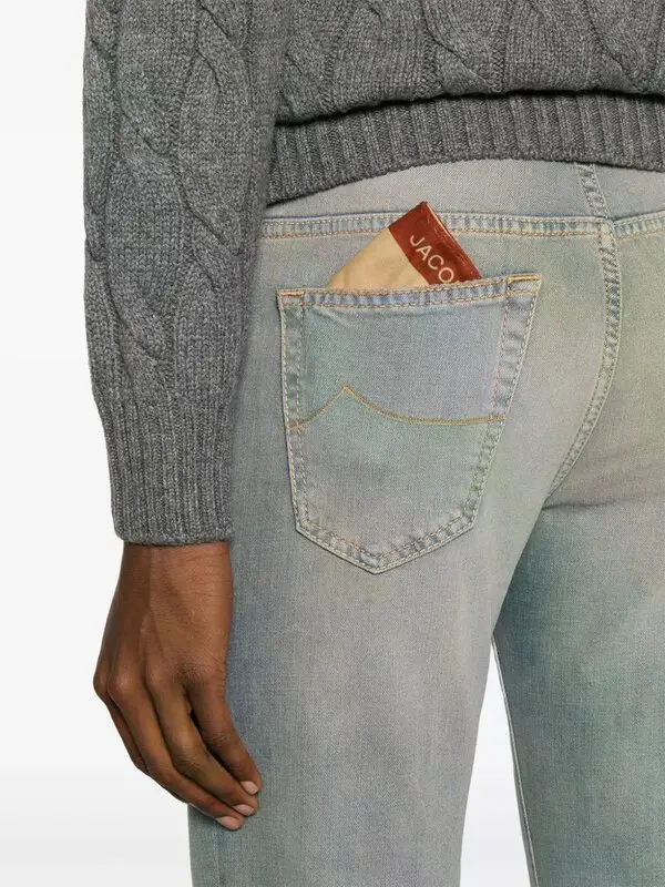 Jacob Cohen Scott Slim-cut Cropped Jeans - Blue
