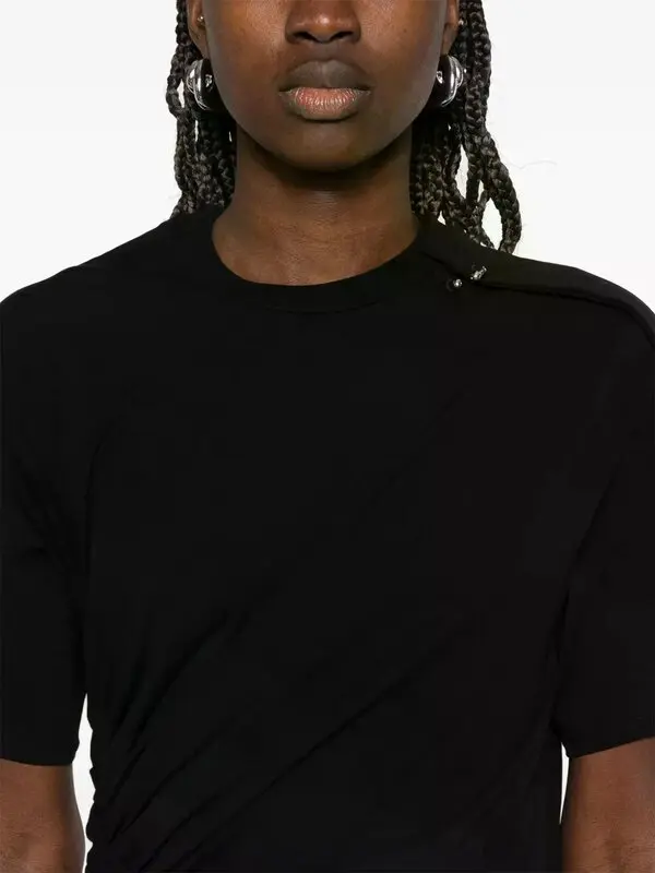 MUGLER Piercing-detail Midi Dress - Black