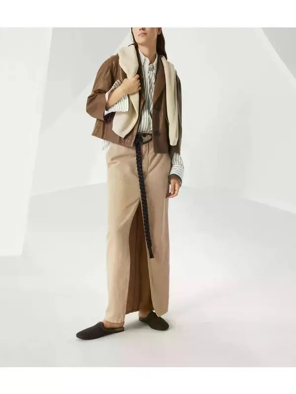 Brunello Cucinelli Monili Embellished V-neck Sweater - Neutrals