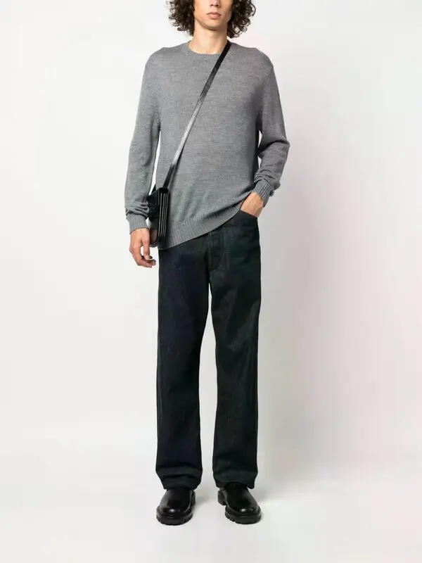 JIL SANDER Crew-neck Wool Jumper - Grey
