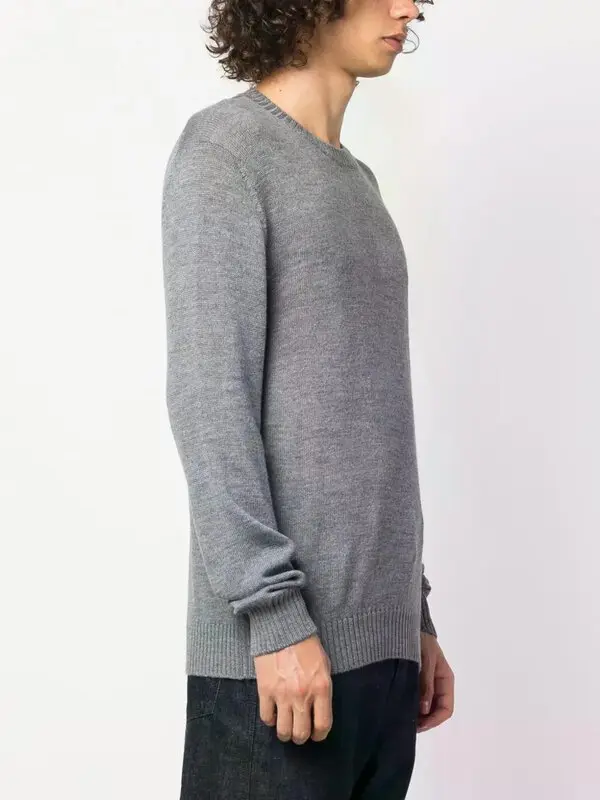 JIL SANDER Crew-neck Wool Jumper - Grey