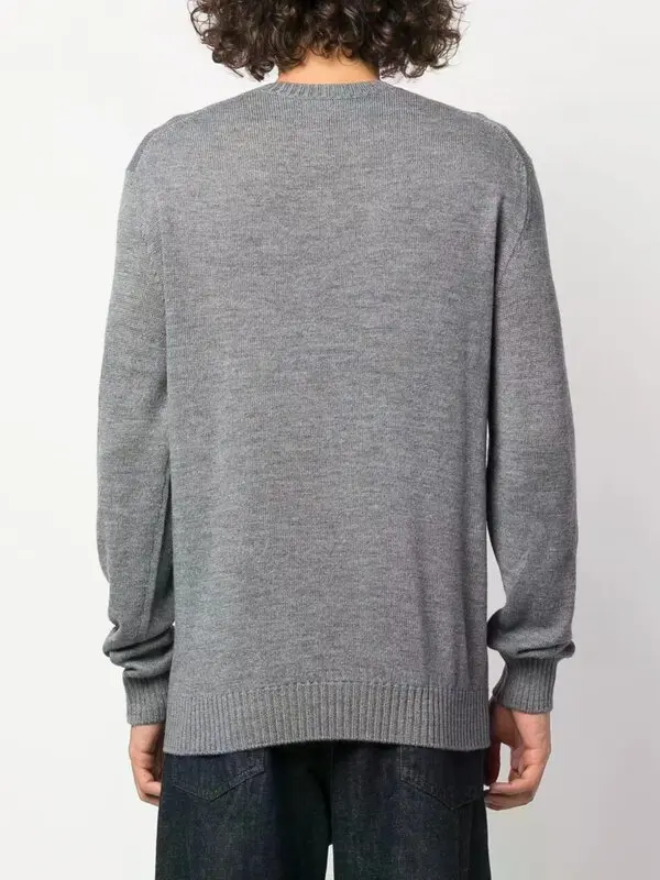JIL SANDER Crew-neck Wool Jumper - Grey