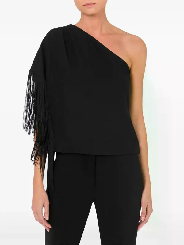 Moschino One-shoulder Fringed Blouse