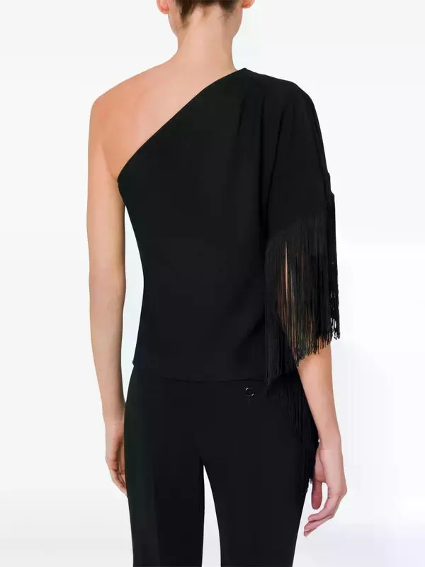 Moschino One-shoulder Fringed Blouse