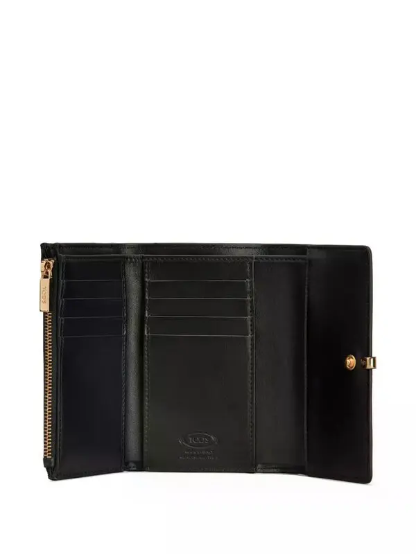 TOD'S Logo-engraved Wallet - Black
