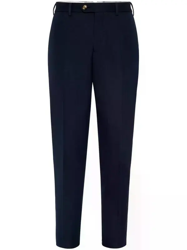 Brunello Cucinelli Gabardine-weave Trousers - Blue