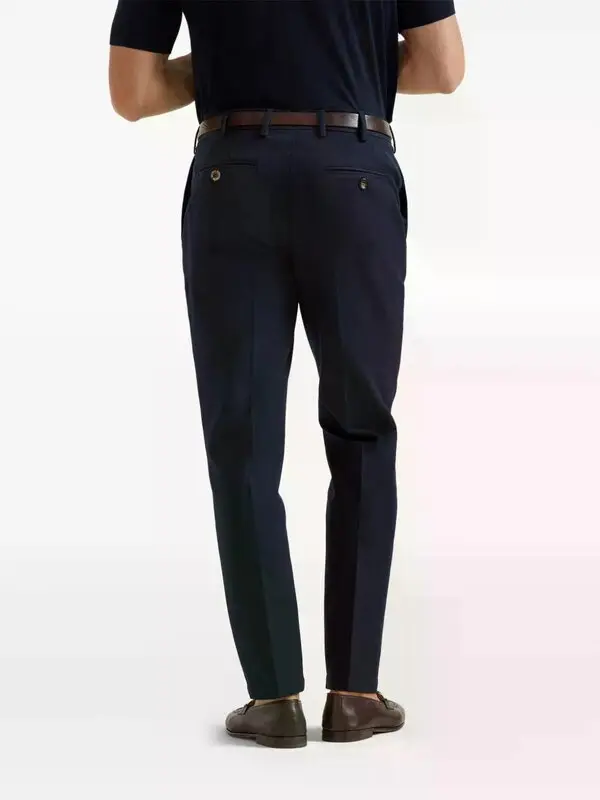 Brunello Cucinelli Gabardine-weave Trousers - Blue