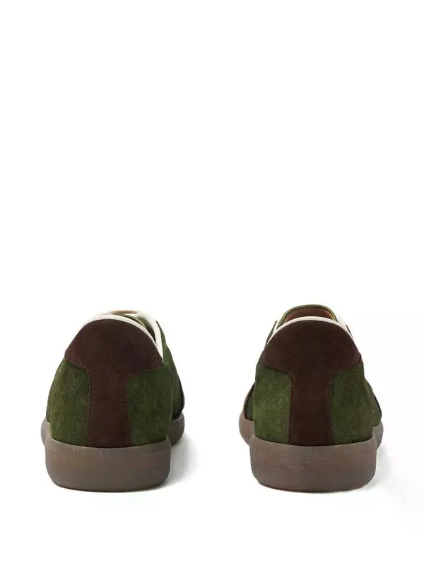 SCAROSSO Two-tone Suede Sneakers - Green