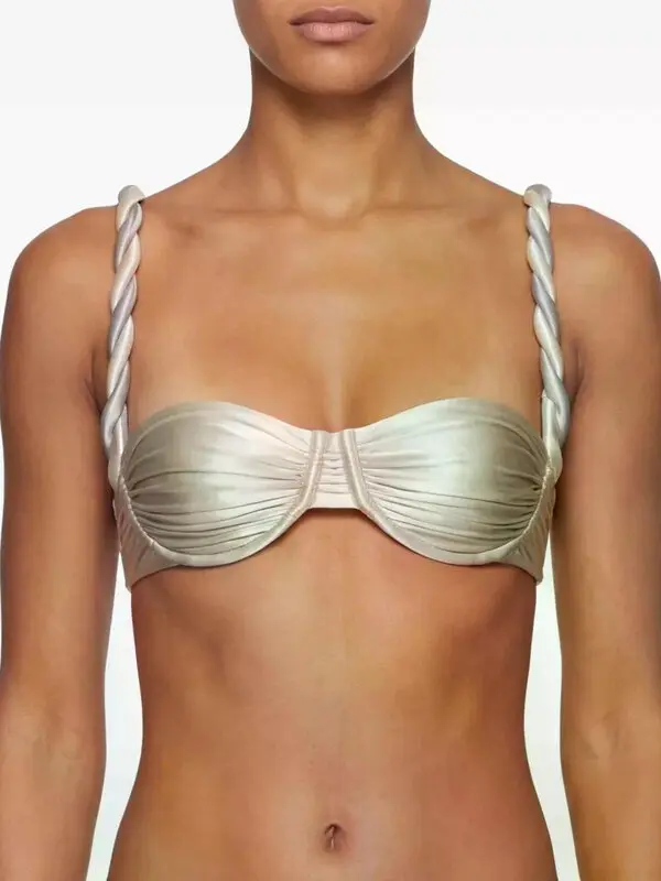 ISA BOULDER Reversible Chunky-rope Bikini Top