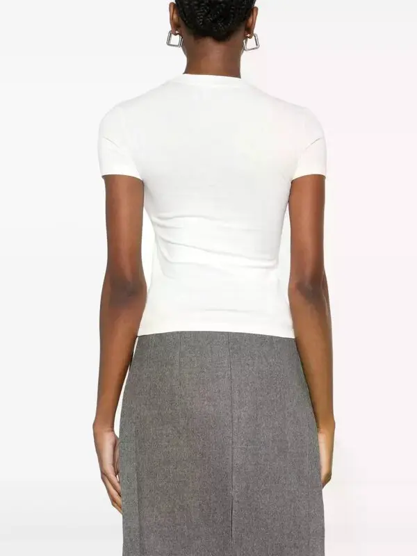 Blumarine Rhinestone-logo T-shirt