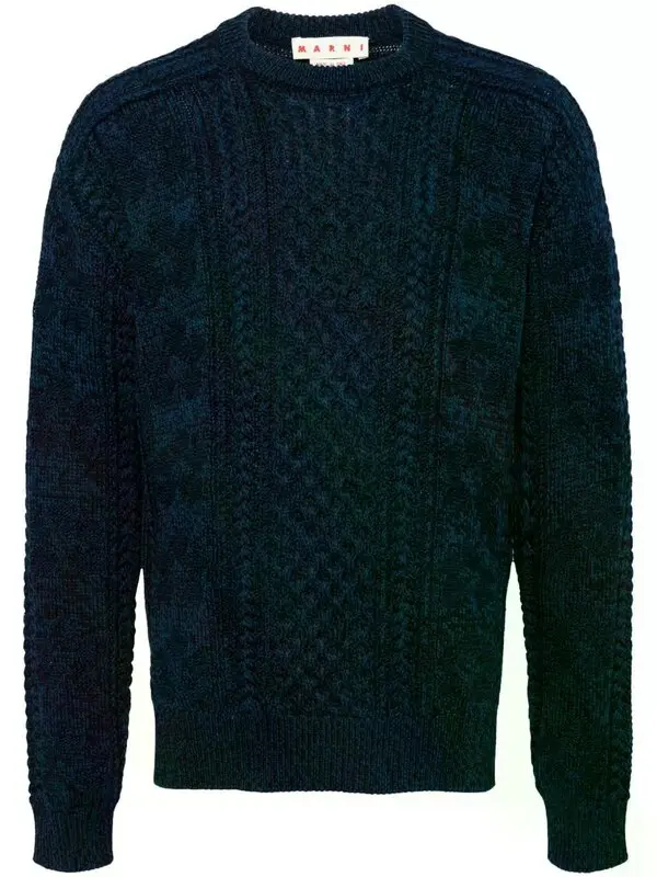 Marni Cotton Cable Knit Jumper