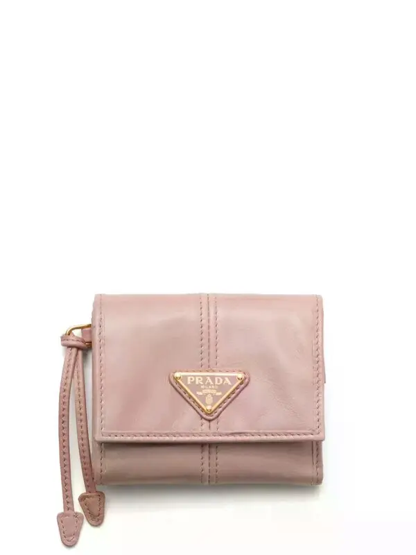 Prada Small Leather Wallet - Pink