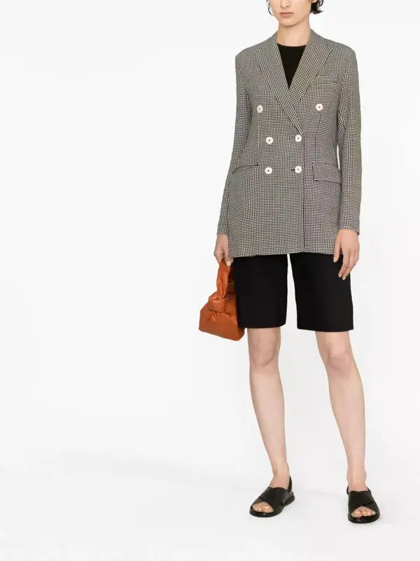 CIRCOLO 1901 Check-print Double-breasted Blazer