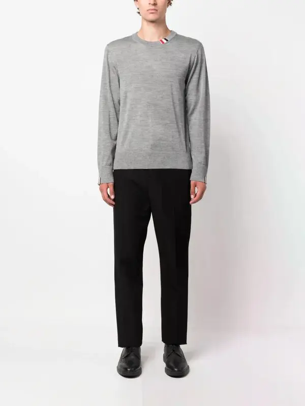 Thom Browne Logo-patch Wool Sweatshirt