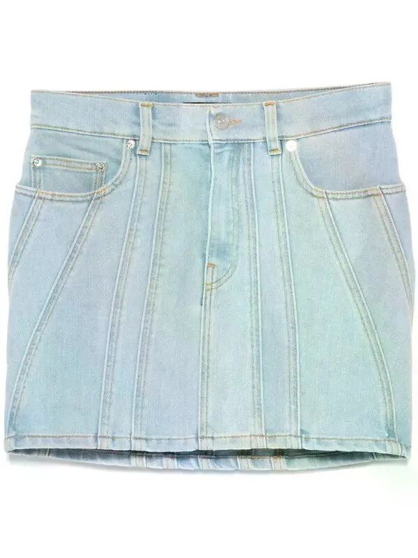 MUGLER Spiral-detail Mini Skirt