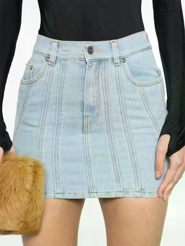 MUGLER Spiral-detail Mini Skirt