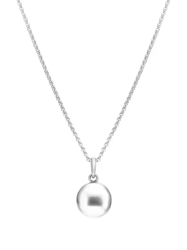 DINNY HALL Button Locket Necklace - Silver