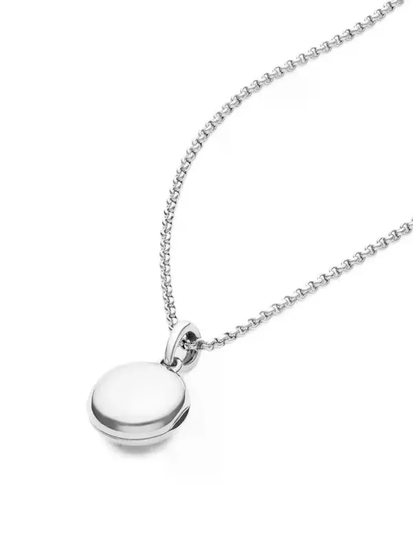 DINNY HALL Tone Button Locket Necklace - Silver