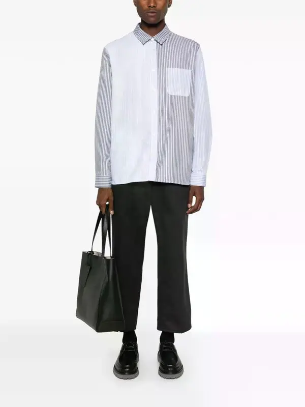 A.p.c. Patchwork Striped Shirt