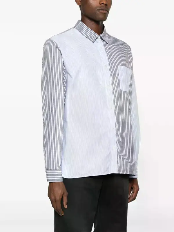 A.p.c. Patchwork Striped Shirt