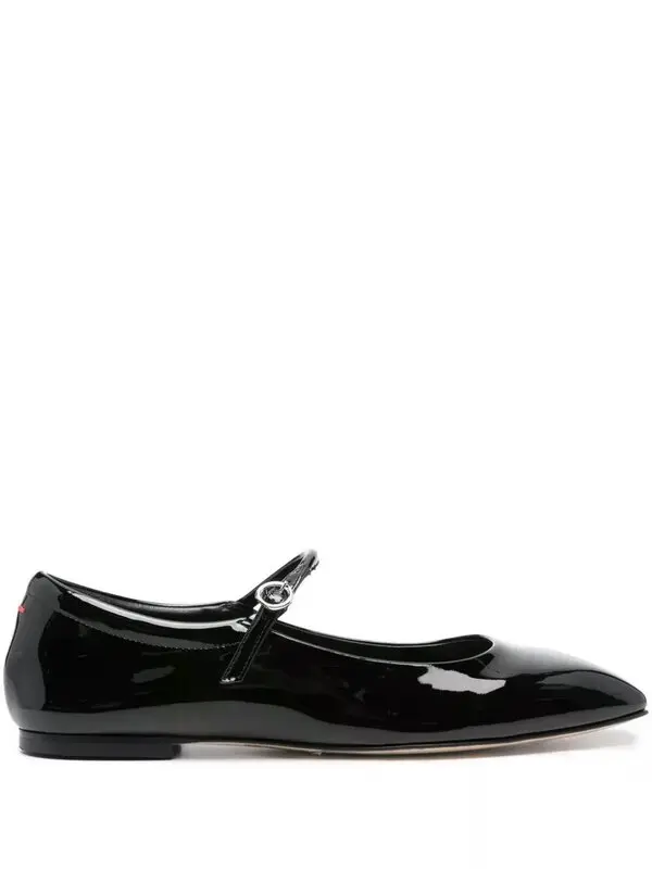 AeydĒ Uma Leather Ballerina Shoes - Black