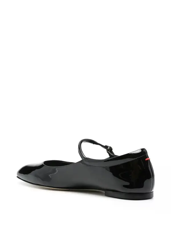 AeydĒ Uma Leather Ballerina Shoes - Black