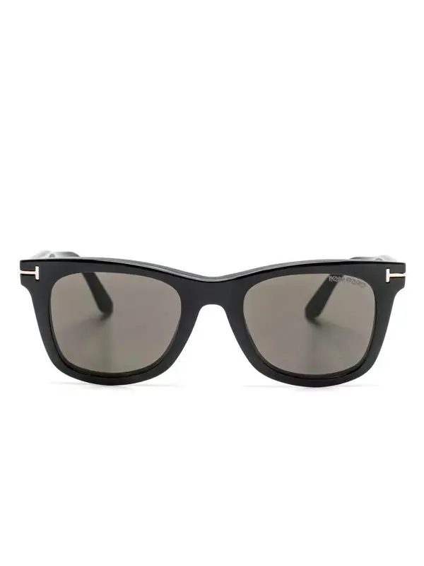 TOM FORD Clip-on Square-frame Glasses - Black