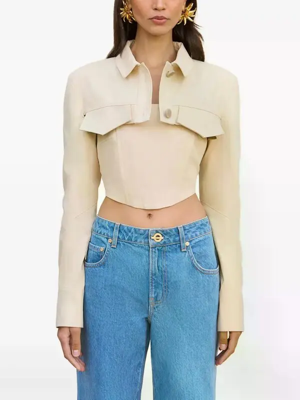 Cult Gaia Issa Cropped Jacket