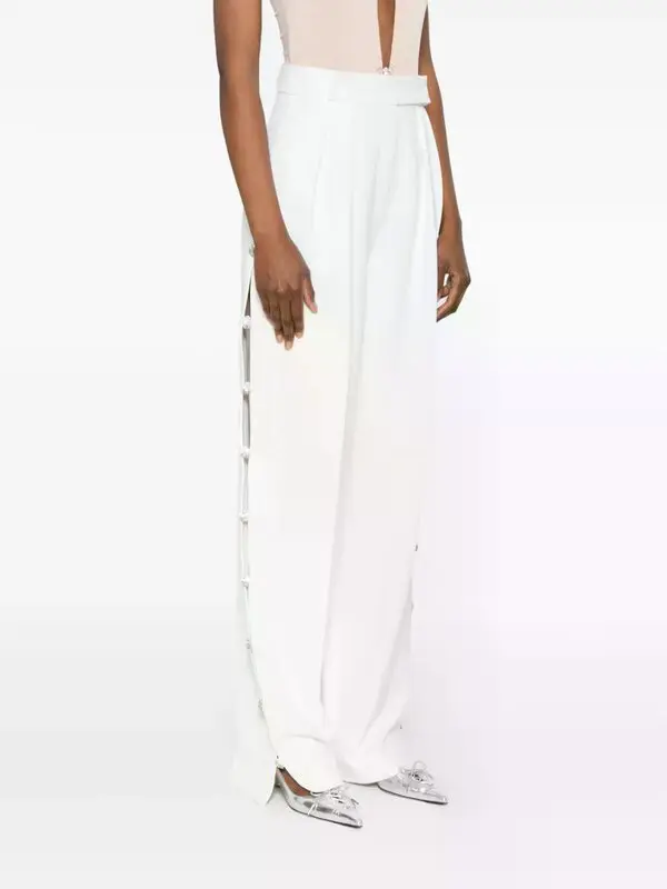 NISSA Embellished Wide-leg Trousers
