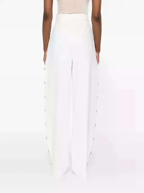 NISSA Embellished Wide-leg Trousers