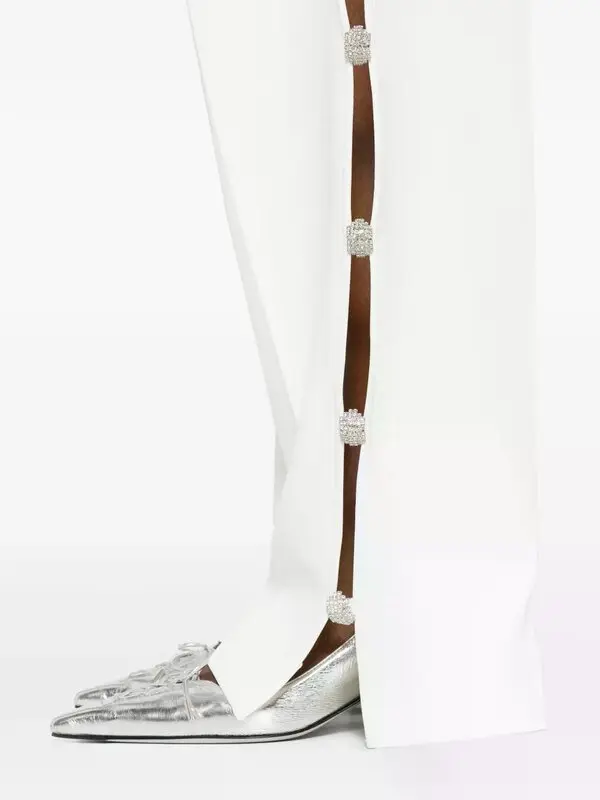 NISSA Embellished Wide-leg Trousers