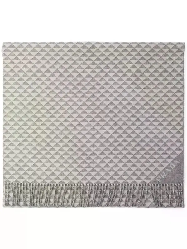 Prada Symbole Scarf - Grey