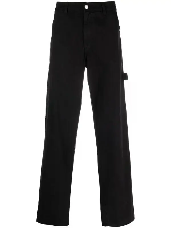 AWAKE NY Logo-embroidered Straight-leg Jeans