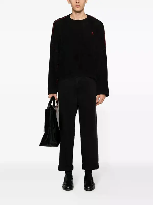 AWAKE NY Logo-embroidered Straight-leg Jeans