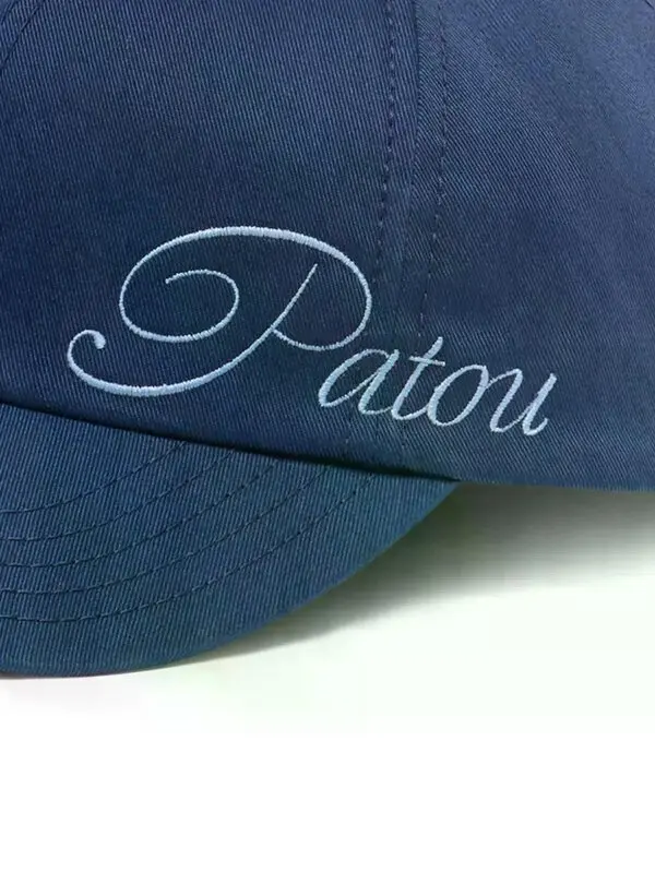 PATOU Logo-embroidered Cap - Blue
