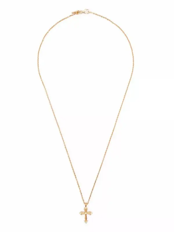 Emanuele Bicocchi Fleury Cross Pendant Necklace