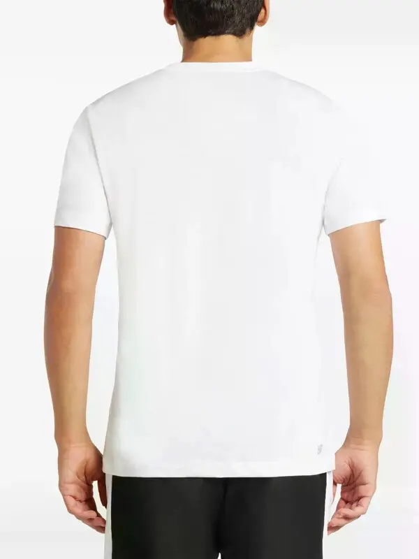Lacoste Crocodile-print Jersey T-shirt - White