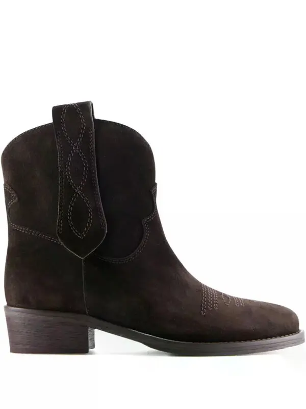 NOTABENE Anne Suede Western Ankle Boots