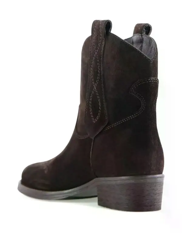 NOTABENE Anne Suede Western Ankle Boots