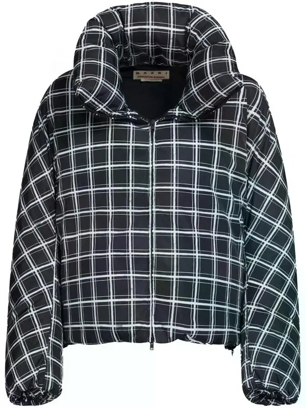 Marni Checked Down Jacket